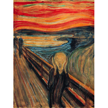 Winston Porter The Scream On Canvas by Edvard Munch Print | Wayfair
